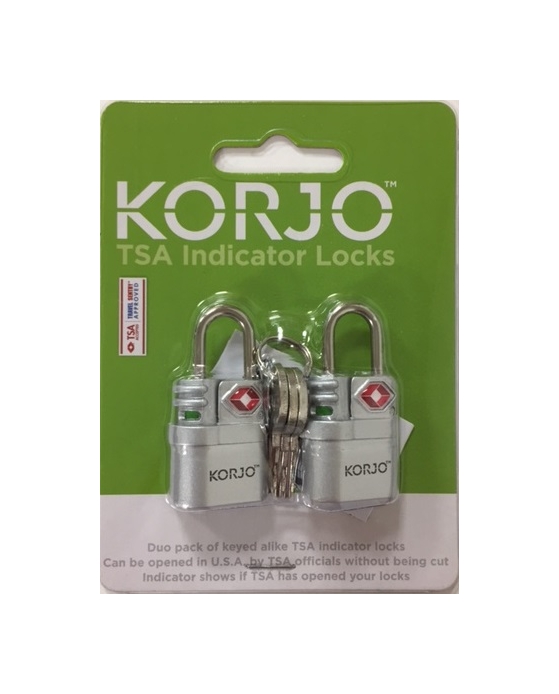 TSA Keyed indicator locks (x2) | Korjo